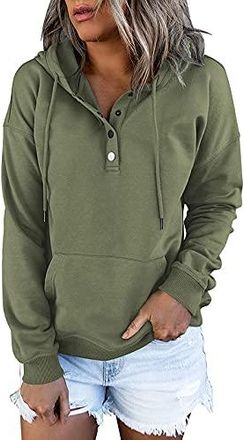 Generic Veste polaire pelucheuse pour femme, manteau en peluche, pull à manches longues, chandail en V pour femmes, chandail en V pour femmes, chandail en cot