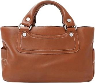 Celine Sac &agrave; main vintage en cuir Pre-owned - Femme - Pre-owned - Brun - Taille: ONE Size