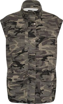 Kaffe KAlilana Cargo Vest - Femme - Vestes - Gris - Taille: 48 FR