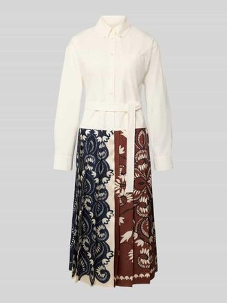 Max Mara Tailliertes Blusenkleid aus Baumwoll-Mix Modell ONDINA