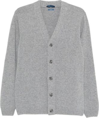 Daniele Fiesoli Homme, Pulls, Gris, Taille: M Cardigan Col en V