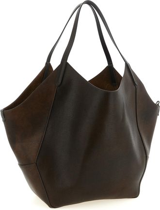 Brunello Cucinelli Calfskin Tote Bag - Brown
