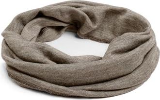 Engel Écharpe tube naturelle, 70 % laine, 30 % soie, pour homme et femme, noyer, taille unique