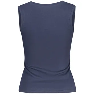 Tommy Hilfiger Logo-Embroidered Cotton Tank Top - Blue