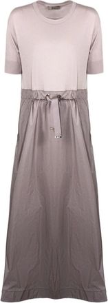 Herno Femme, Robes, Multicolore, Taille: 38 FR Robe En Effet Tricot Glamour Et Taffetas Techno