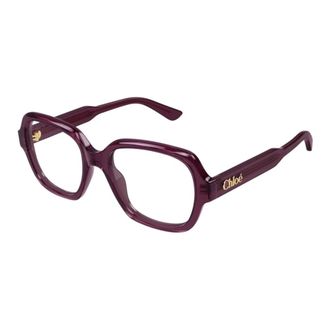 Chlo&eacute; Geometrischer optischer Rahmen - - Accessories - Damen - Rot - 53 MM