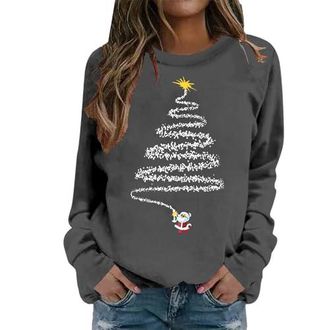 Generic Pull décontracté à Manches Longues sans Capuche pour Femmes vêtement Polyvalent et Confortable col du Cou élégant et Tendance idéal pour Le Quotidien 