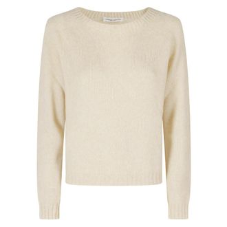 Roberto Collina Girocollo ML - - Knitwear - Damen - Beige - M
