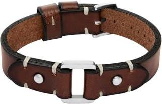 Fossil Machine JF04942040 Bracelet en cuir marron pour homme