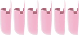 Generic 6-teiliger Fernbedienungshalter, Medienaufbewahrungsbox Zur Wandmontage, Nachttisch-Caddy, Telefonkorb mit Klebeaufkleber, Ideal f&uuml;r Zuhause, Am Bett 