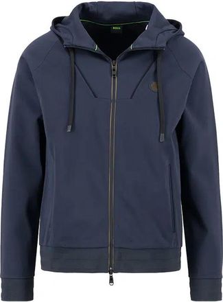 HUGO BOSS Herren Sweatjacke blau unifarben