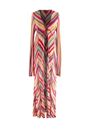 Missoni Crochet Multicoloured Maxi Cover Up Cardigan Size M
