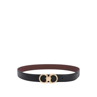 Ferragamo Gancini Wendbarer Lederg&uuml;rtel - - Accessories - Herren - Schwarzk - 105 CM