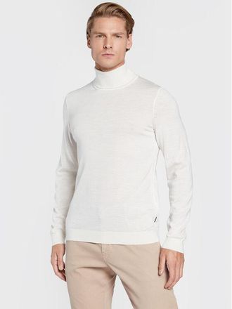 HUGO BOSS Rollkragenpullover Musso-P 50468262 Beige Slim Fit
