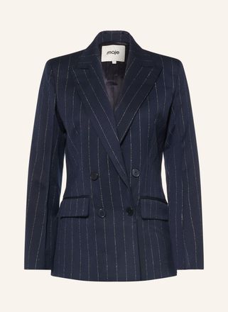 Maje Blazer Mit Glitzergarn blau