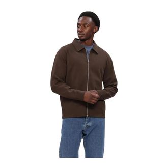 Selected Slmtom Soft Full Zip Sweat Noos - - Sweatshirts & Hoodies - Herren - Braun - XL