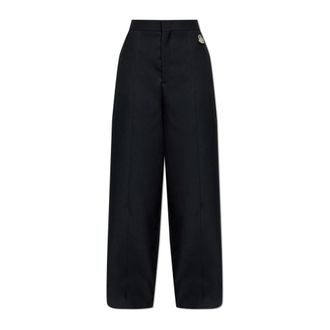Moncler Wollgabardine Bundfaltenhose - - Trousers - Herren - Blau - L
