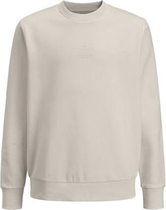 Jack & Jones Crew Neck Jjjin Sweat &agrave; col Rond JNR, Beige Clair, 176 Homme