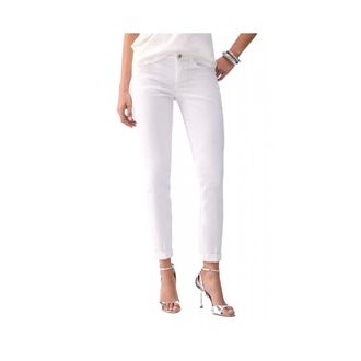 Liu Jo Femme, Jeans, Blanc, Taille: W27 Pantalon Skinny Court