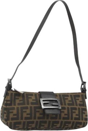 Fendi Pre-owned Zucca Canvas Shoulder Bag - - Pre-owned - Damen - Braun - ONE SIZE