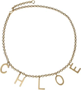 Chlo&eacute; Femme, Accessoires, Jaune, Taille: ONE Size Logo Motif Belt