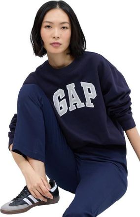 GAP Damen Heritage Sweatshirt, Marineblaue Uniform, S