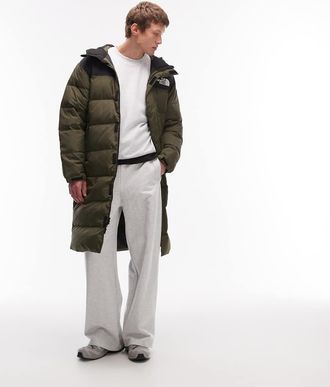 The North Face Nuptse - Daunen-Pufferparka in Dunkelgr&uuml;n