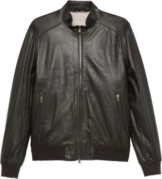 Barba Homme, Vestes, Brun, Taille: XL Leather Vestes