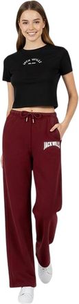 Jack Wills Trainingshose f&uuml;r Damen (Burgunderrot)