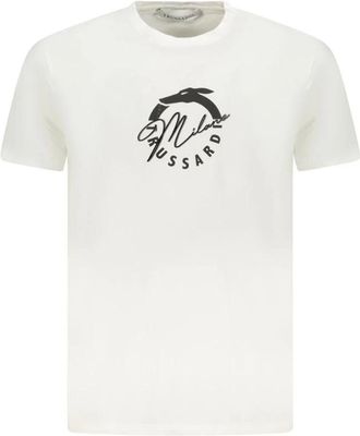 Trussardi Wei&szlig;es Baumwoll-T-Shirt - - Tops - Herren - Wei&szlig; - L
