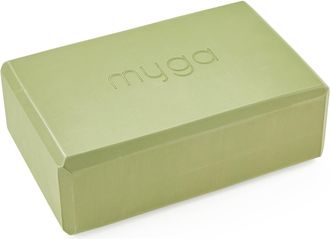 Myga Yoga Block | Rutschfest & Leicht | Support bei Yoga und Pilates &Uuml;bungen | Ideal f&uuml;r Anf&auml;nger & Fortgeschrittene | 23 cm x 14,5 cm x 7,7 cm