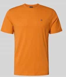 Napapijri T-Shirt mit Label-Stitching und Rundhalsausschnitt