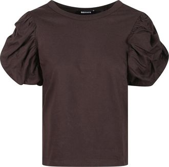 Rotate Rotate Birger Christensen, Femme, Tops, Brun, Taille: 38 FR T-shirts et polos Rotate
