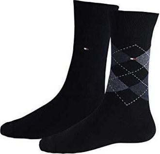 Tommy Hilfiger Homme Classic Chaussettes, Noir, 43-46 EU