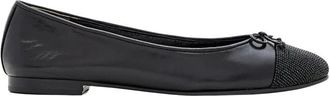 Tory Burch Cap-Toe Pave Ballet - Gr. 7_5 - in Schwarz