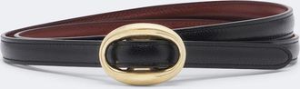 Saint Laurent Ceinture r&eacute;versible en cuir