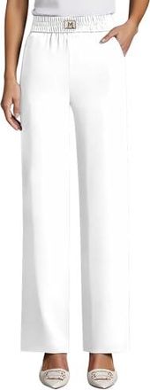 Generic Pantalon Style Sarouel Chic Femme Fluide Chic 4 Violet Pinces Poule Jersey Moulant Fusel&eacute; Tissu Trois Cycliste C&ocirc;t&eacute; Chevilles Noel Grosse Vetement Tra