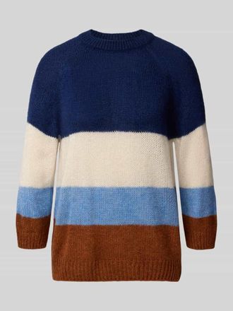 More & More Relaxed Fit Pullover mit Woll-Anteil in Strick-Optik