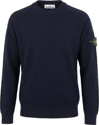 Stone Island Logo-patch Raglan-sleeve Sweater