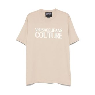 Versace Jeans Couture Homme, Tops, Beige, Taille: M 80Gaht01 Cj00T T-Shirt