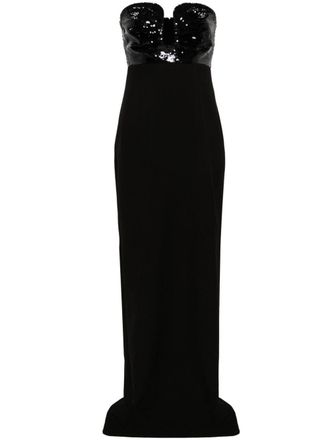 Roland Mouret Kleid mit Eins&auml;tzen - Schwarz
