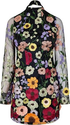 Amy Lynn AmyLynn - Minikleid f&uuml;r Damen, Hoch geschnitten (Floral)