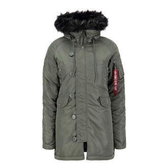 Alpha Industries Alpha Industries N3B VF 59 Wmn Winterjacke f&uuml;r Damen Vintage Green/Black