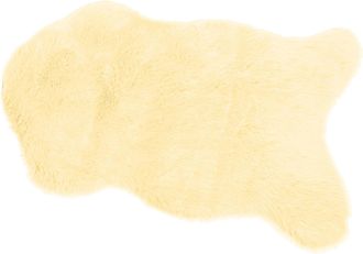 Kinzler J-10432/01, Farbe Natur Fellteppich, 100% Polyacryl im Flor Tr&auml;ger Abseite: 100% Polyester/Mikrofaser-Suede, 70x110cm