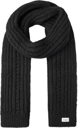 Pepe Jeans London &Eacute;charpe Francis pour femme, noir (noir), taille unique, Noir (Black), taille unique