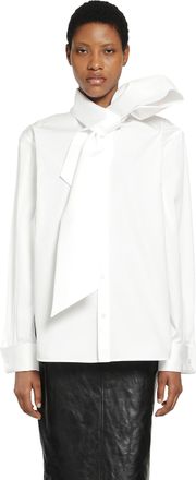 Saint Laurent Lavalli&egrave;re Shirt in Cotton Poplin