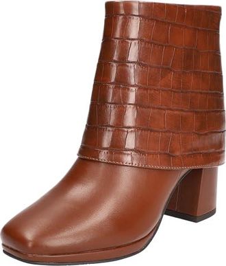 Easy Street Bottes Sutton pour femme, Marron clair croco, 37.5 EU