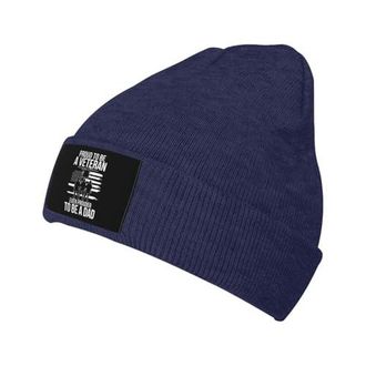 Generic Fier D&Ecirc;tre Un Ancien Combattant. Encore Plus Fier D&Ecirc;tre Papa. Unisex Bonnet De Trawler Respirant Bonnets Tricot&eacute; Confortable Bonnet De P&ecirc;cheur pour Co