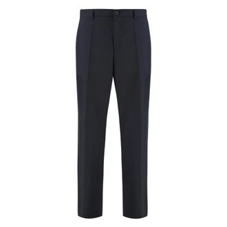 HUGO BOSS Stoffhose mit Bundfalten - - Trousers - Herren - Blau - M