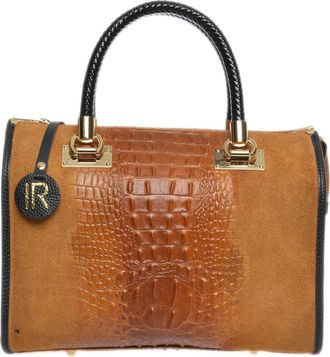 Isabella Rhea Braun Rindsledertasche
